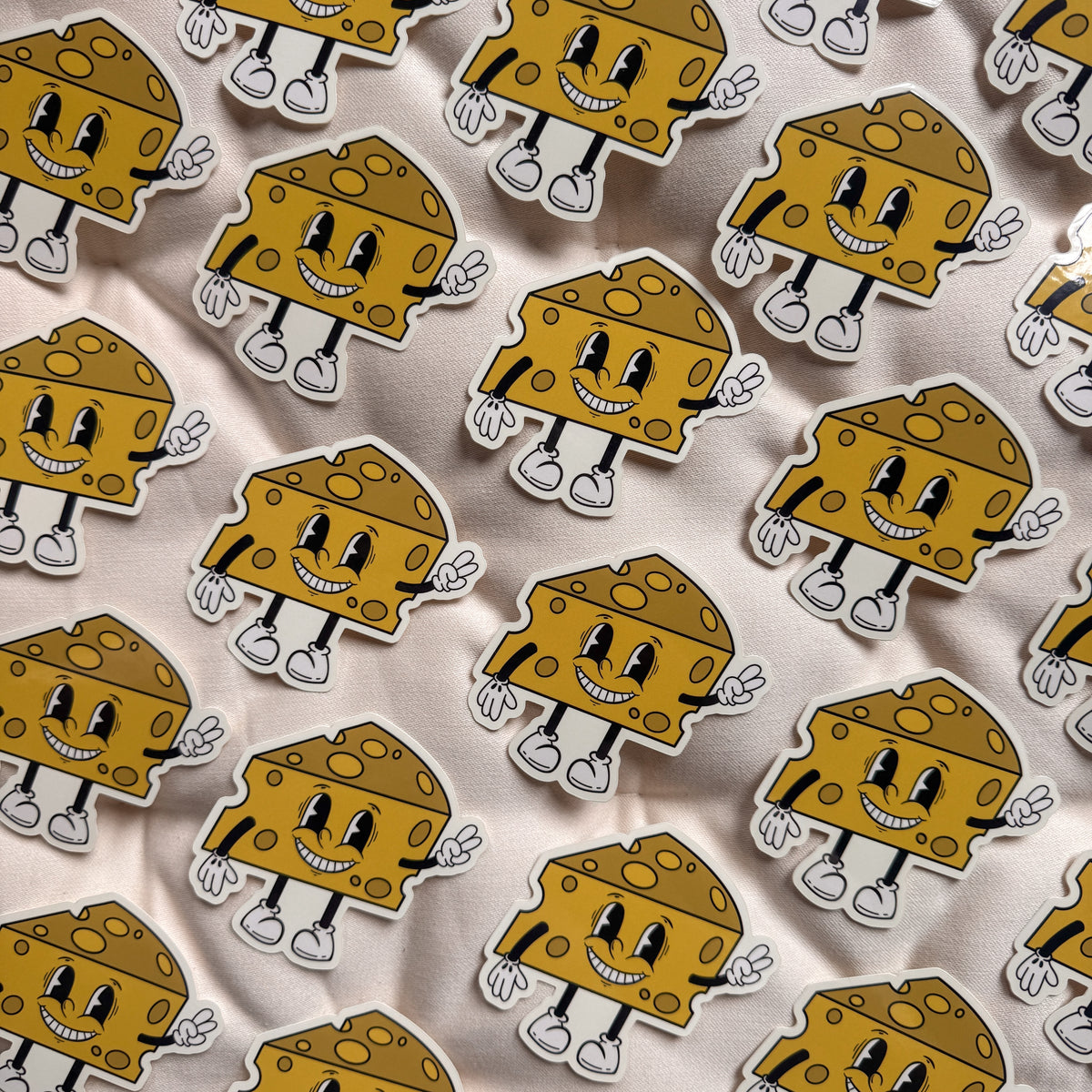 Retro Cheese (Wisconsin Cheesehead) Toon - Vinyl Sticker – The Wild ...